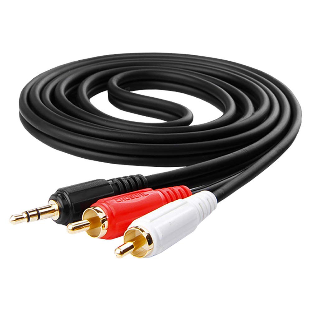 Q304-1.5M 3.5mm Audio jack to 2 Male Rca Cable – TIC